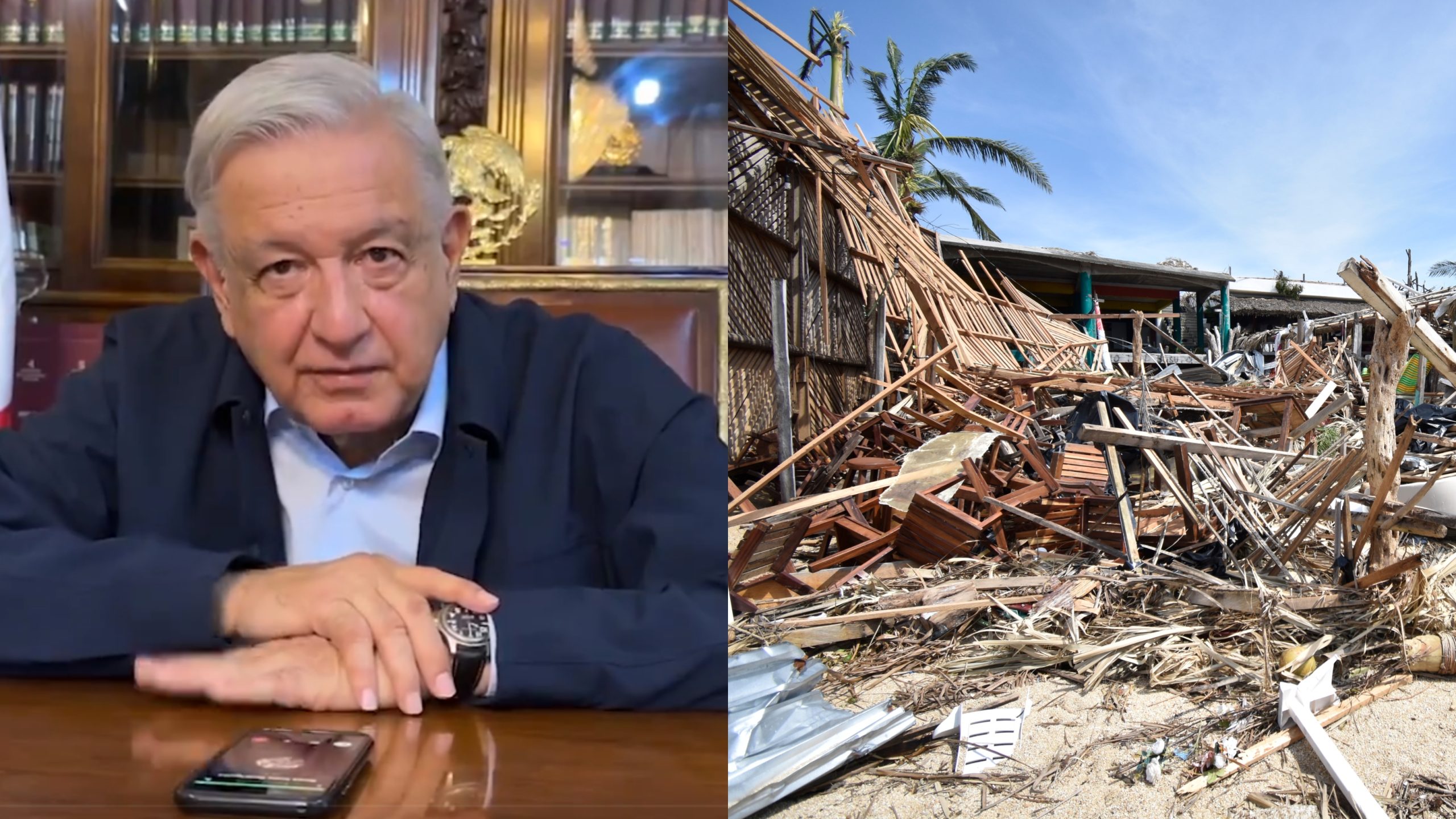 AMLO, sobre el Huracán Otis: Ayudo más desde Palacio Nacional - Diario ...