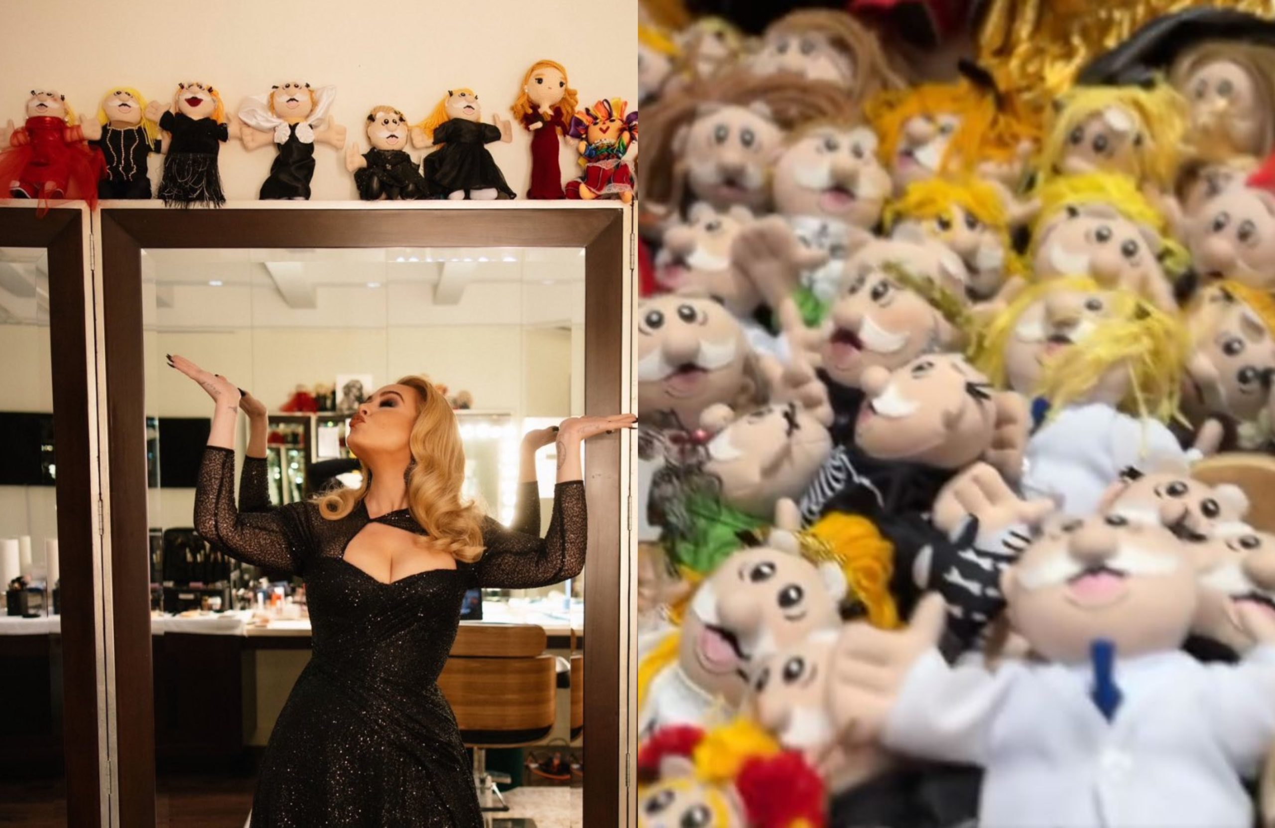 Adele presume su gran colección de Dr. Simi; le llueven los elogios ...