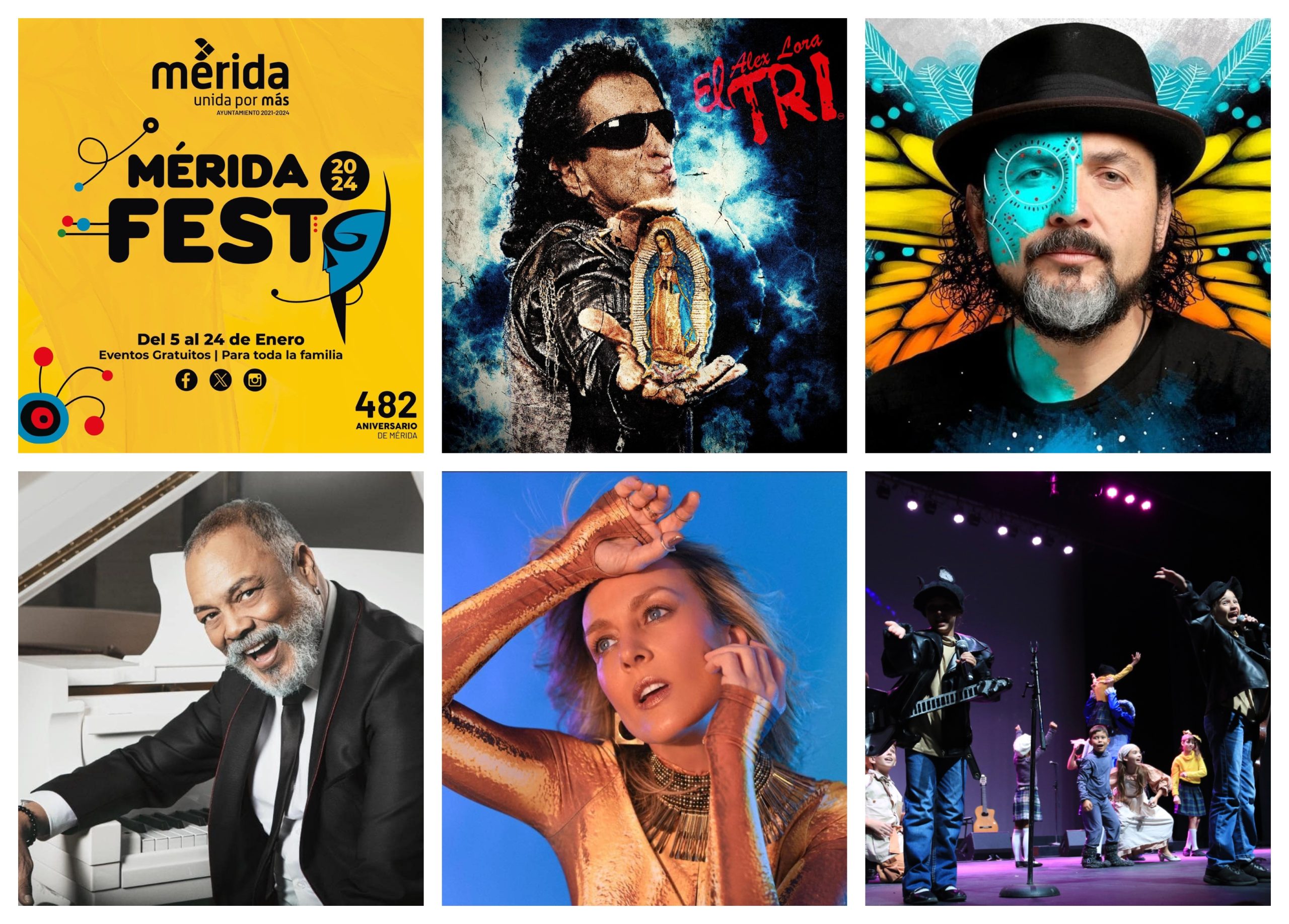 Programa Mérida Fest 2024: Fey y Francisco Céspedes entre los invitados ...