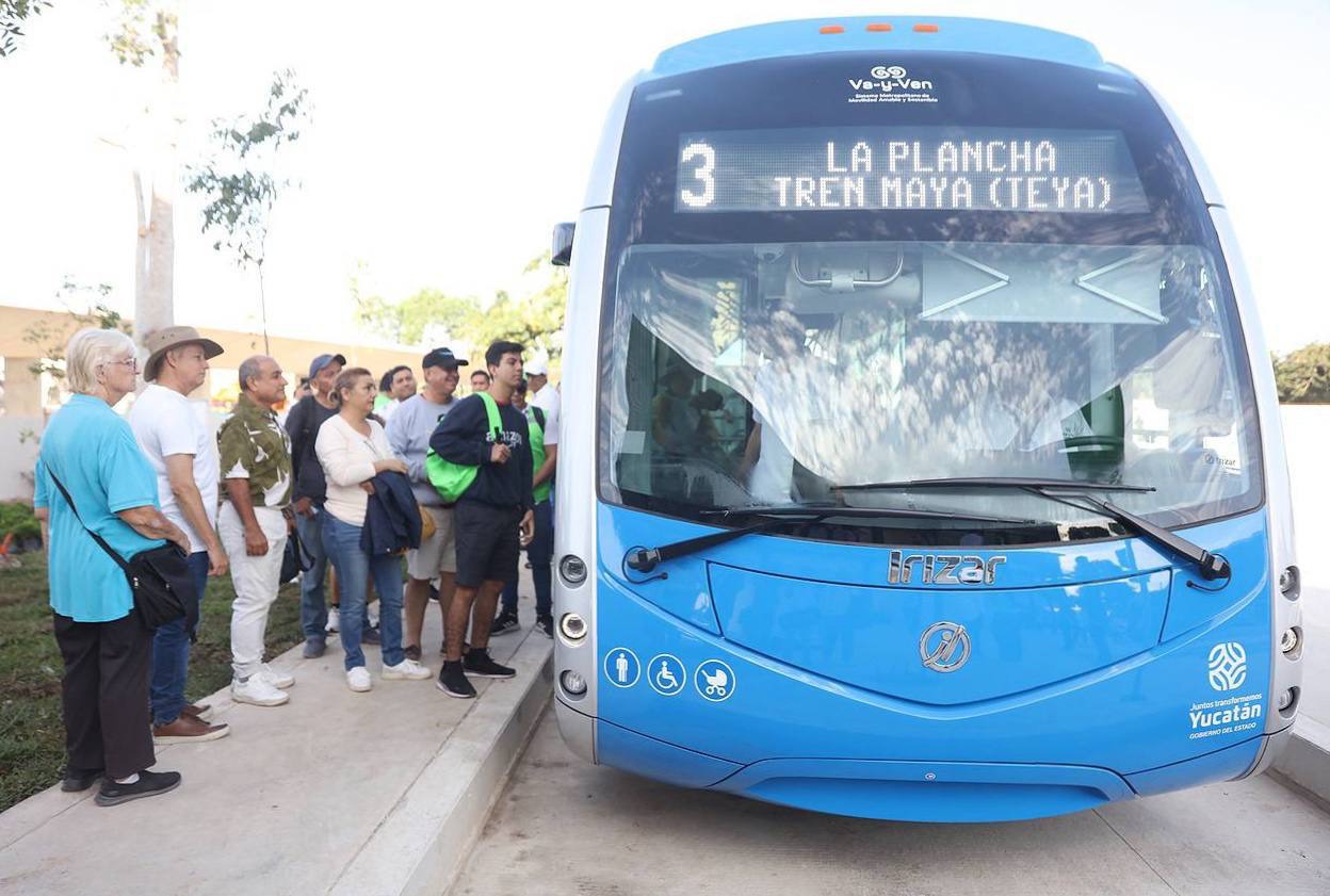 Ruta del Ie-Tram Mérida a la estación Teya del Tren Maya inicia ...