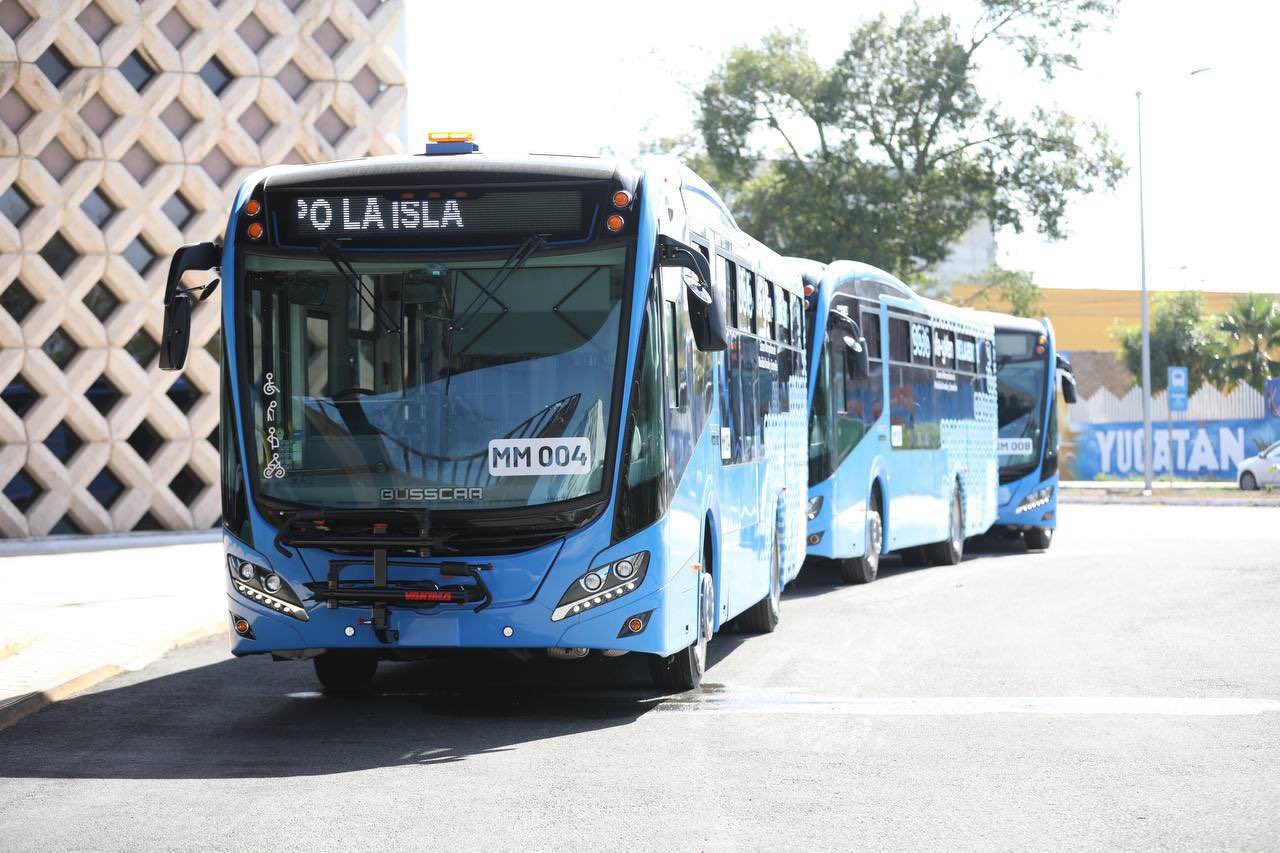 Autobuses del ''Va y ven'' en Mérida, con ruta a La Isla - Diario de ...