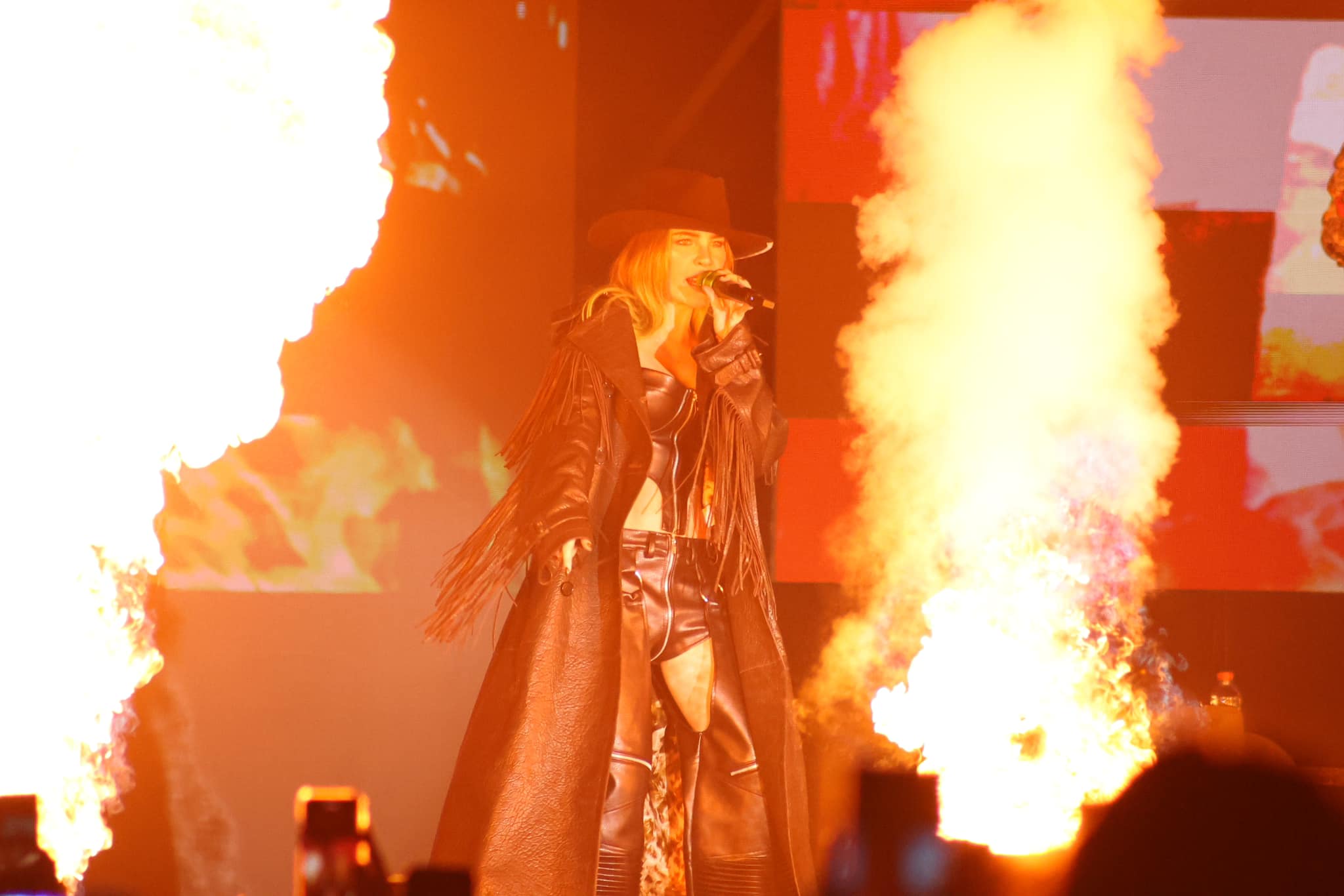 Belinda en el Carnaval de Progreso 2024, muy bélica (FOTOS)