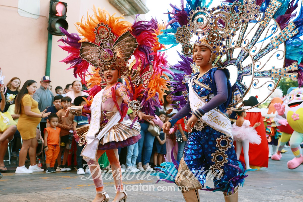 Carnaval de Mérida 2024: Así se vivió el desfile infantil (FOTOS)