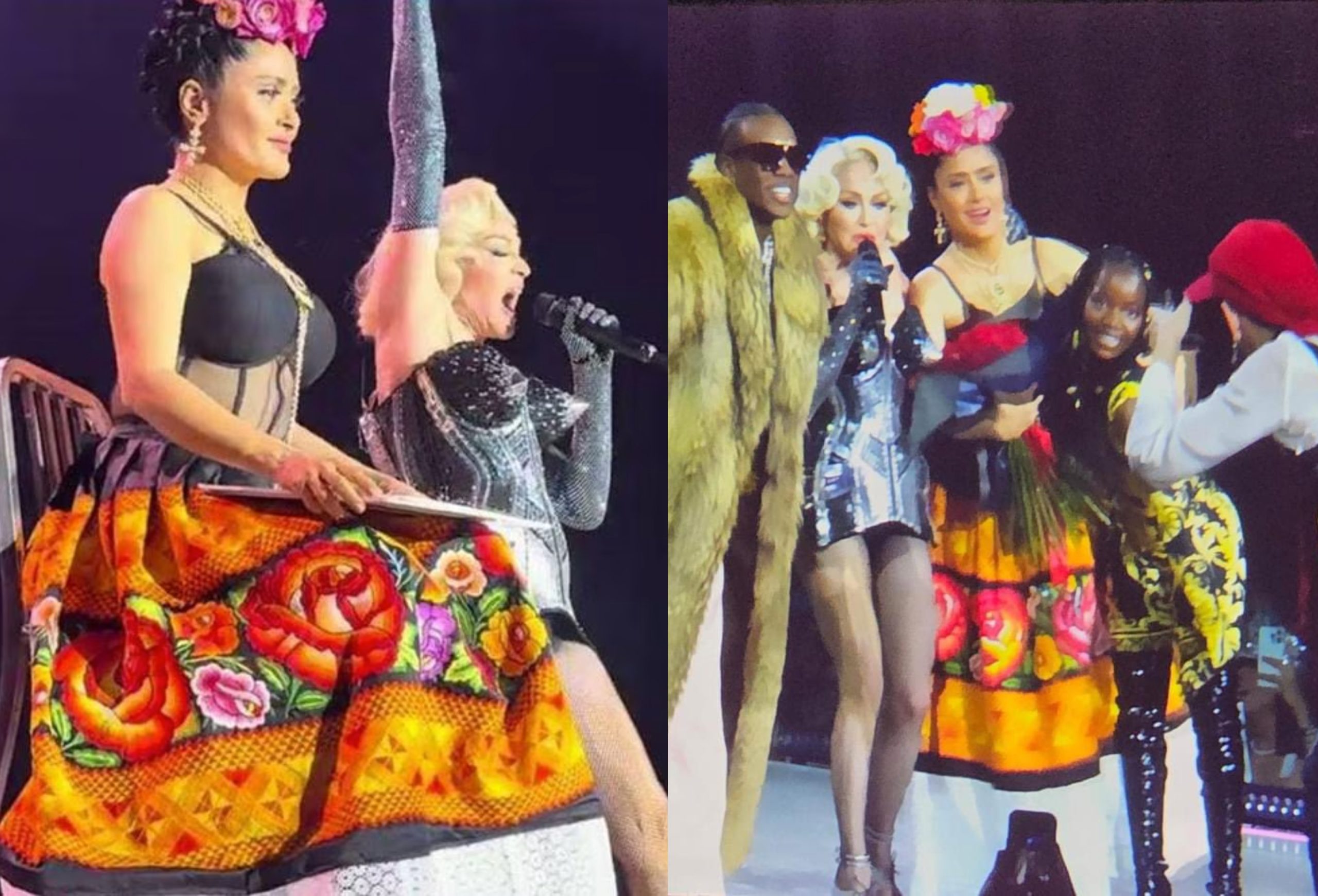 Madonna "revive" a Frida Kahlo y la sube al escenario; Salma Hayek la ...