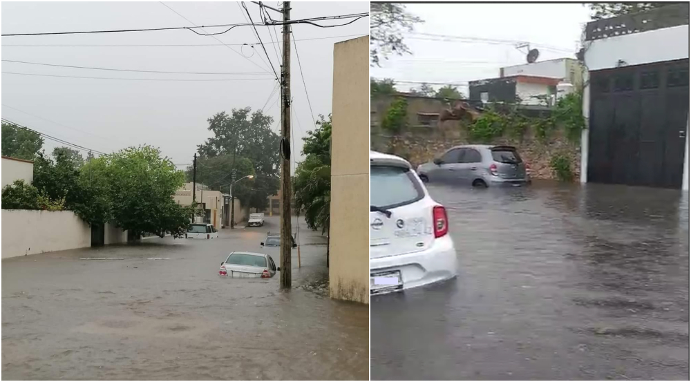 Fuerte lluvia en Mérida: reportan inundaciones en varias zonas