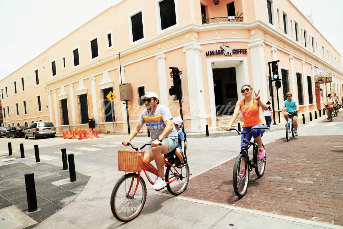 La Bici Ruta estrena la calle 60 del corredor turístico de Mérida ...