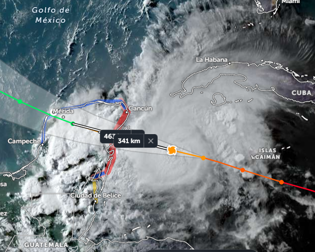 Beryl pasaría en 16 municipios de Yucatán, hasta en Mérida