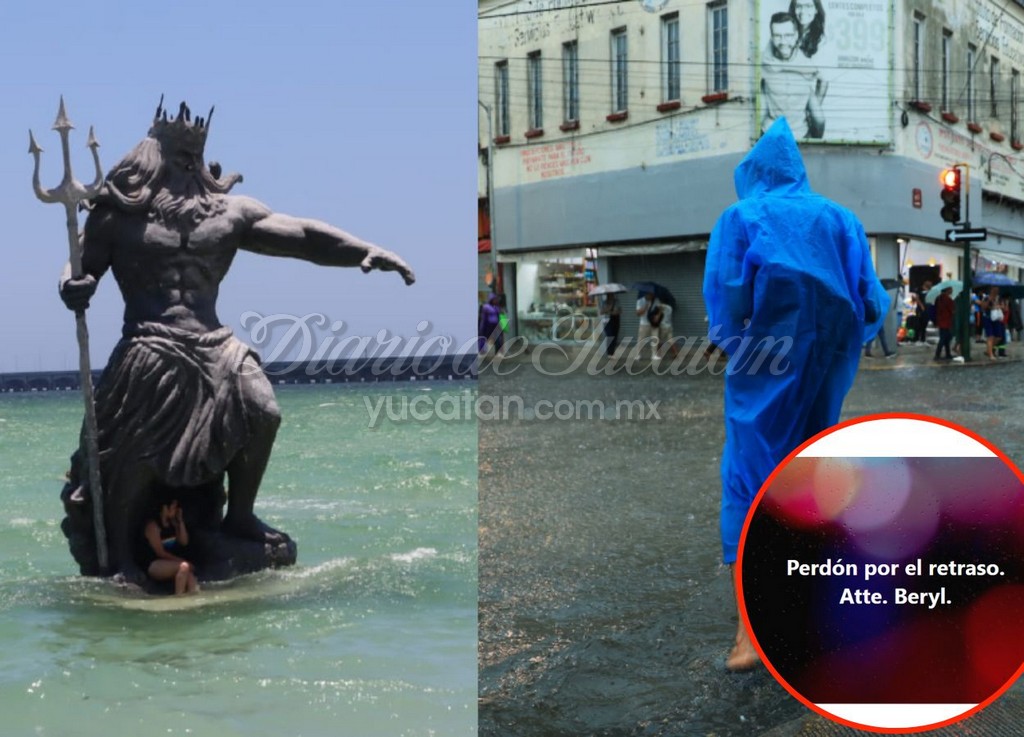 "Beryl regresa por Poseidón", en guerra de memes por las lluvias